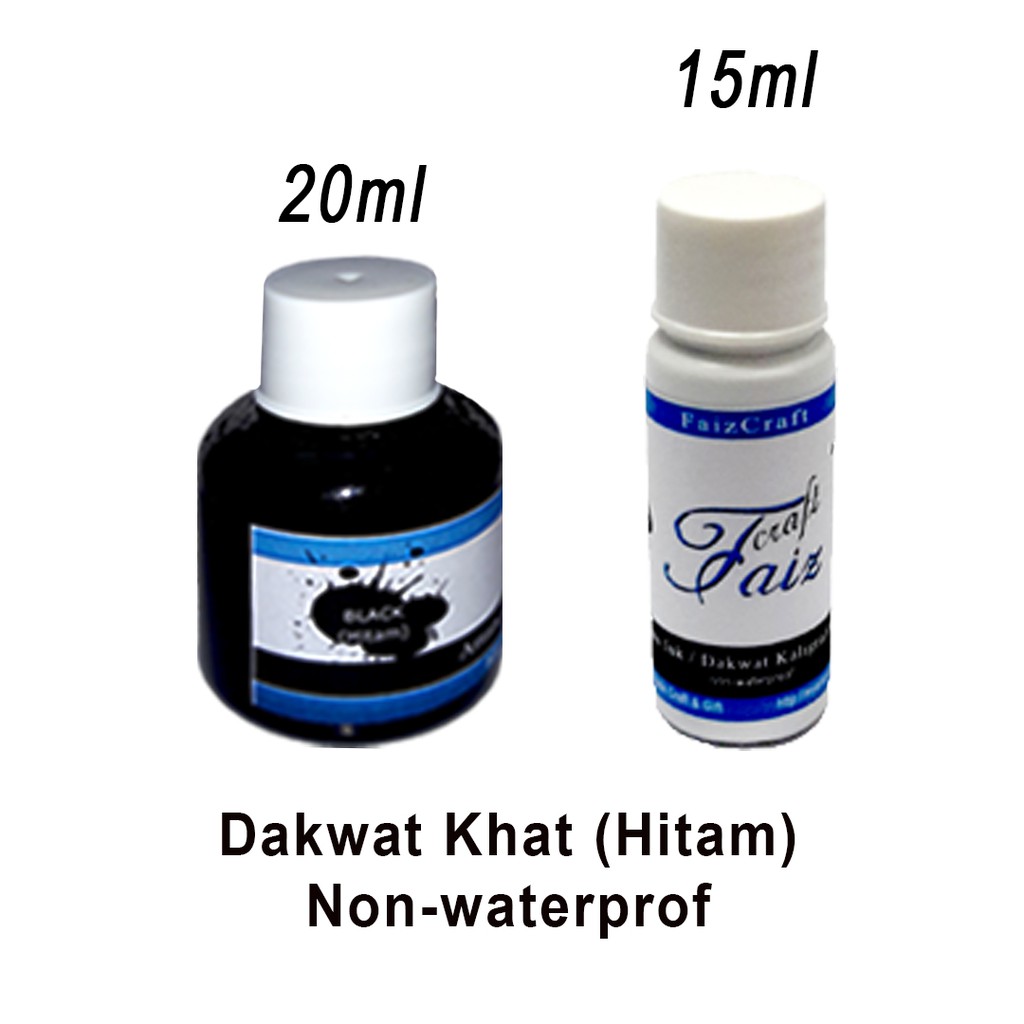 1 Botol Dakwat Khat/Jawi (non-waterproof) Hitam | Shopee Malaysia