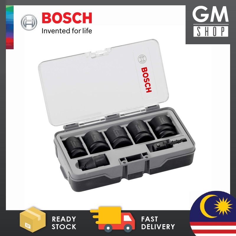 GMSHOP BOSCH 7pcs Highly Robust Impact Control Socket Set Accessories - 2608551029 | Shopee Malaysia