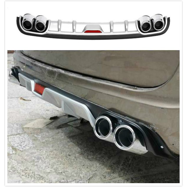 universal rear bumper diffuser difusser with dummy exhaust ( 120cm ...