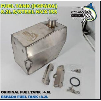NVX 155 8.2 LITRE ALUMINIUM FUEL TANK ESPADA | Shopee Malaysia