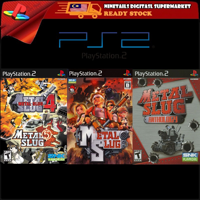 🎮 PS2 CD GAMES / Metal Slug 2006 / Metal Slug 4 / Metal Slug 5 / Metal ...