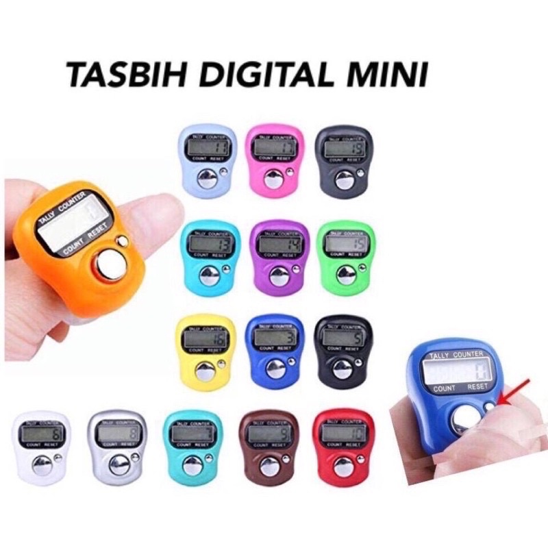 Mini Digital Tasbih Finger Prayer Dhikr Counting Tool LCD Screen ...