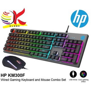 HP KM300F WIRED USB GAMING KEYBOARD AND MOUSE COMBO WITH LED BACKLIGHT ...