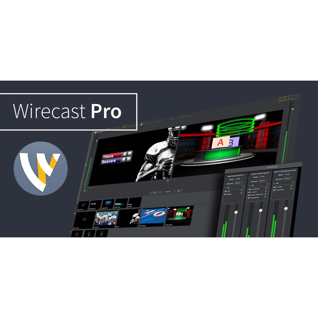 Telestream Wirecast Pro (Stream live from the desktop) For Mac/Window ...