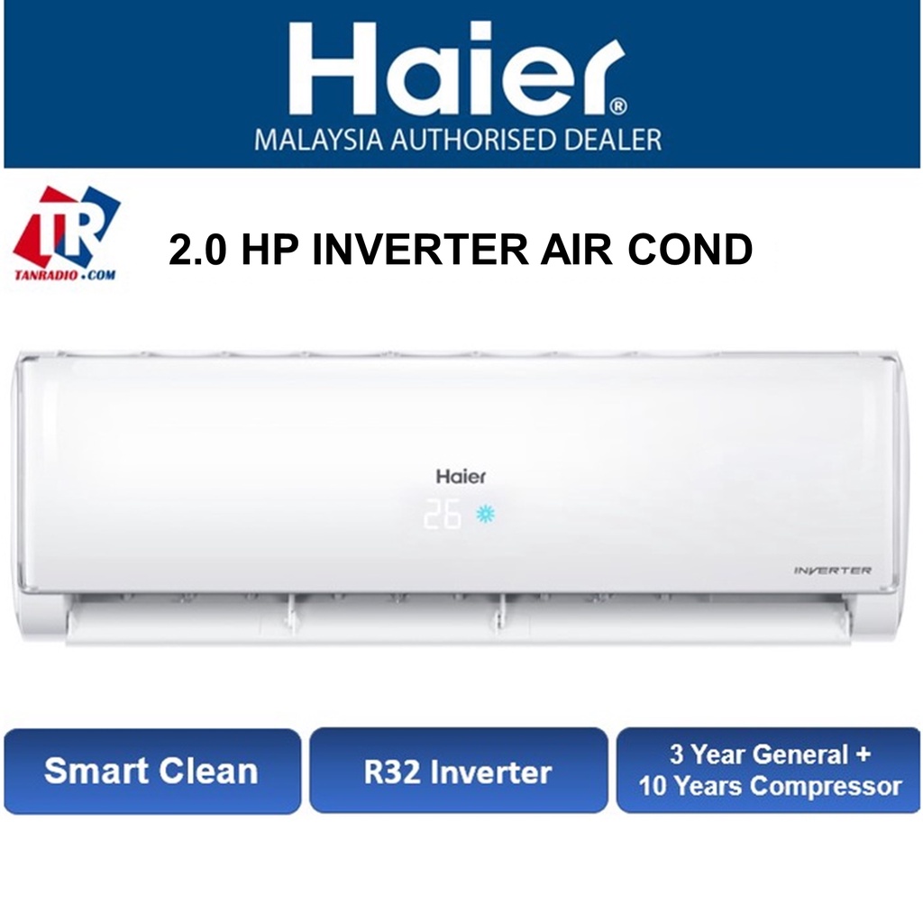 Haier ( HSU-19VTH21 ) 2HP R32 Inverter Series Air Conditioner with Smart Clean Air Cond ...