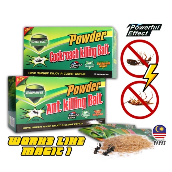 Powder Ant Killing Bait / Powder Cockroach Killing Bait 5g - SERBUK ...