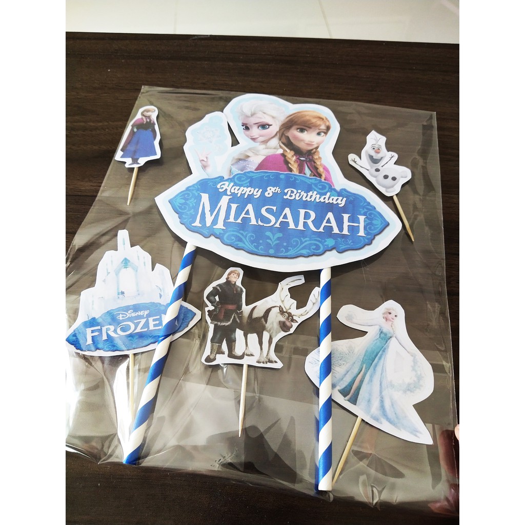 Set Cake Topper (Custom made Design & Personalized) | Shopee Malaysia
