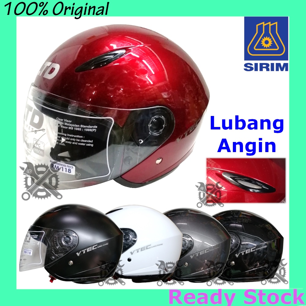 Adult Helmet SGV LTD Vtec Mono with Clear Visor SIRIM / Topi Keledar ...