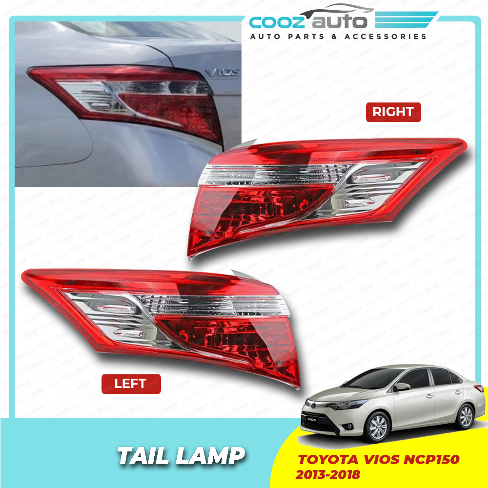 Toyota Vios NCP150 2013 - 2018 Rear Left & Right Side Taillight ...