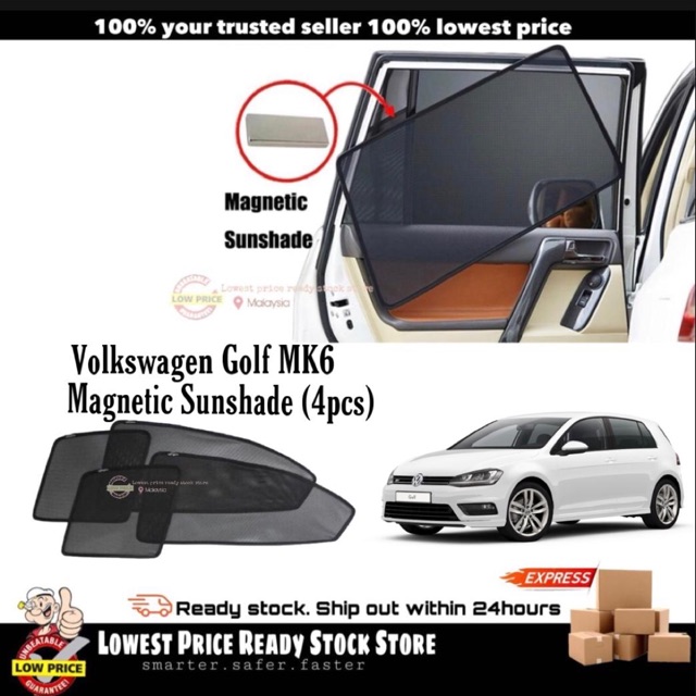 Magnetic Sun Shade Volkswagen Golf MK6 (4pcs) | Shopee Malaysia