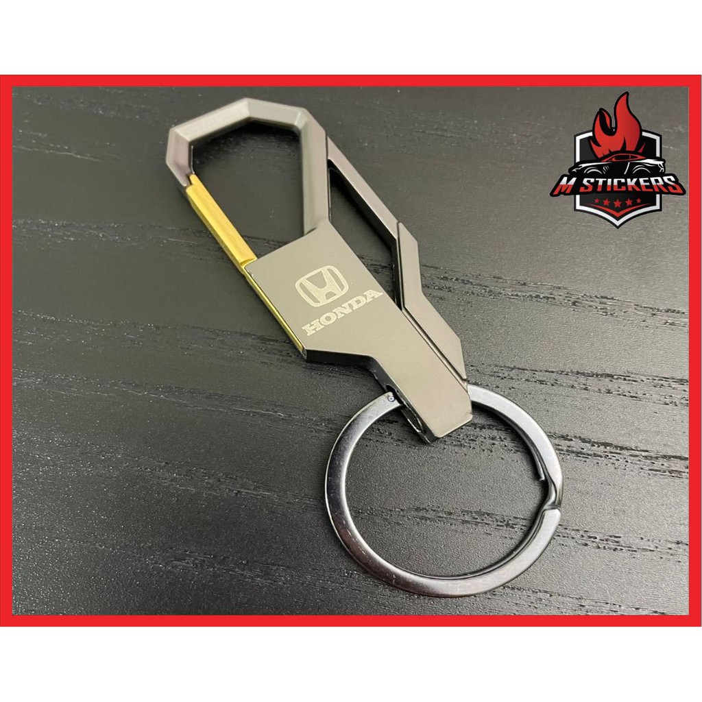 [READY STOCK] HONDA LOGO 3D Car Keychain New Car Logo keychain Creative ...