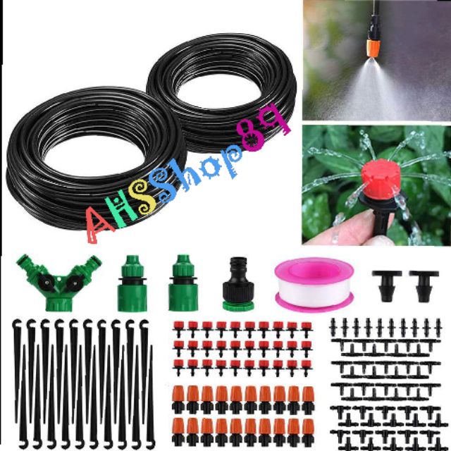 30M Plant watering pipe 30 meter irrigation drip watering set tanaman ...