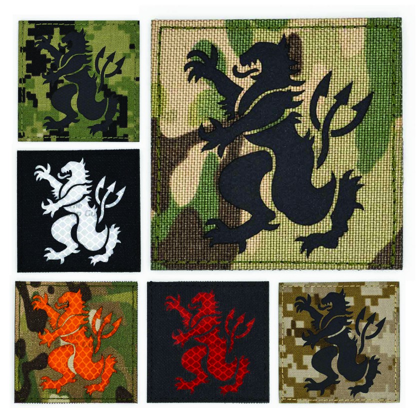 US Military Navy SEAL Team Six ST6 DEVGRU Lion IR Reflective Square ...