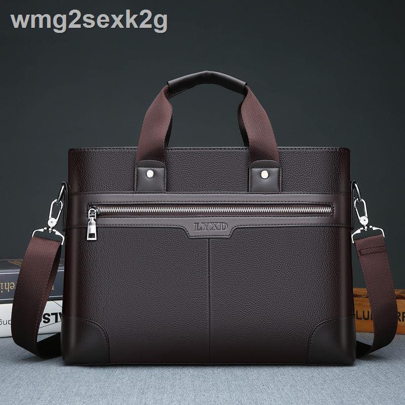 New authentic high quality men’s handbag briefcase business shoulder ...