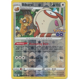 ** Bibarel / 060/078 / Reverse Holo & Common / Pokemon Go Pokemon ...