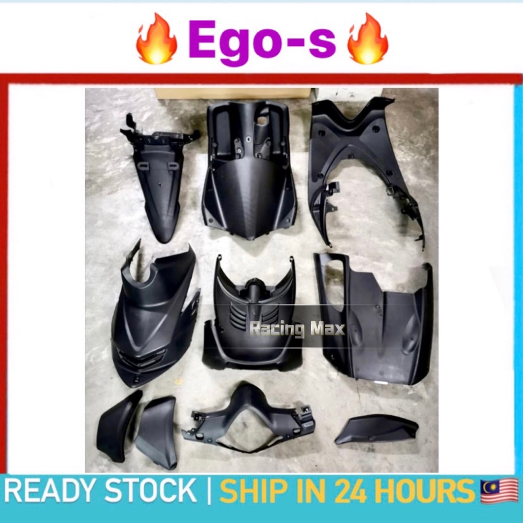 HLD INNER COVER SET YAMAHA EGOS EGO S KAVER HITAM CAVER Coverset cover meter centre rear fender ...