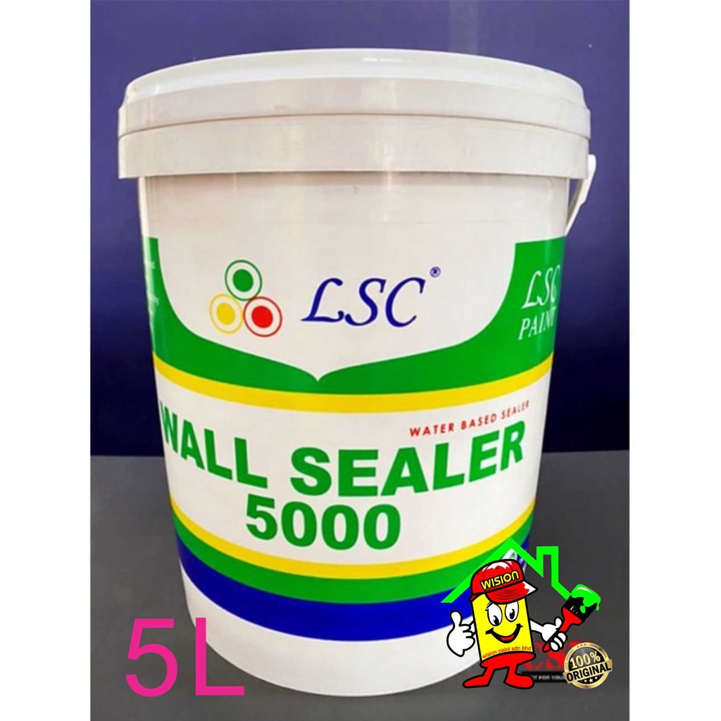 💥OFFER!💥 ( 5 LITER ) LSC wall sealer 5000 water based PAINT sealer 5 ...
