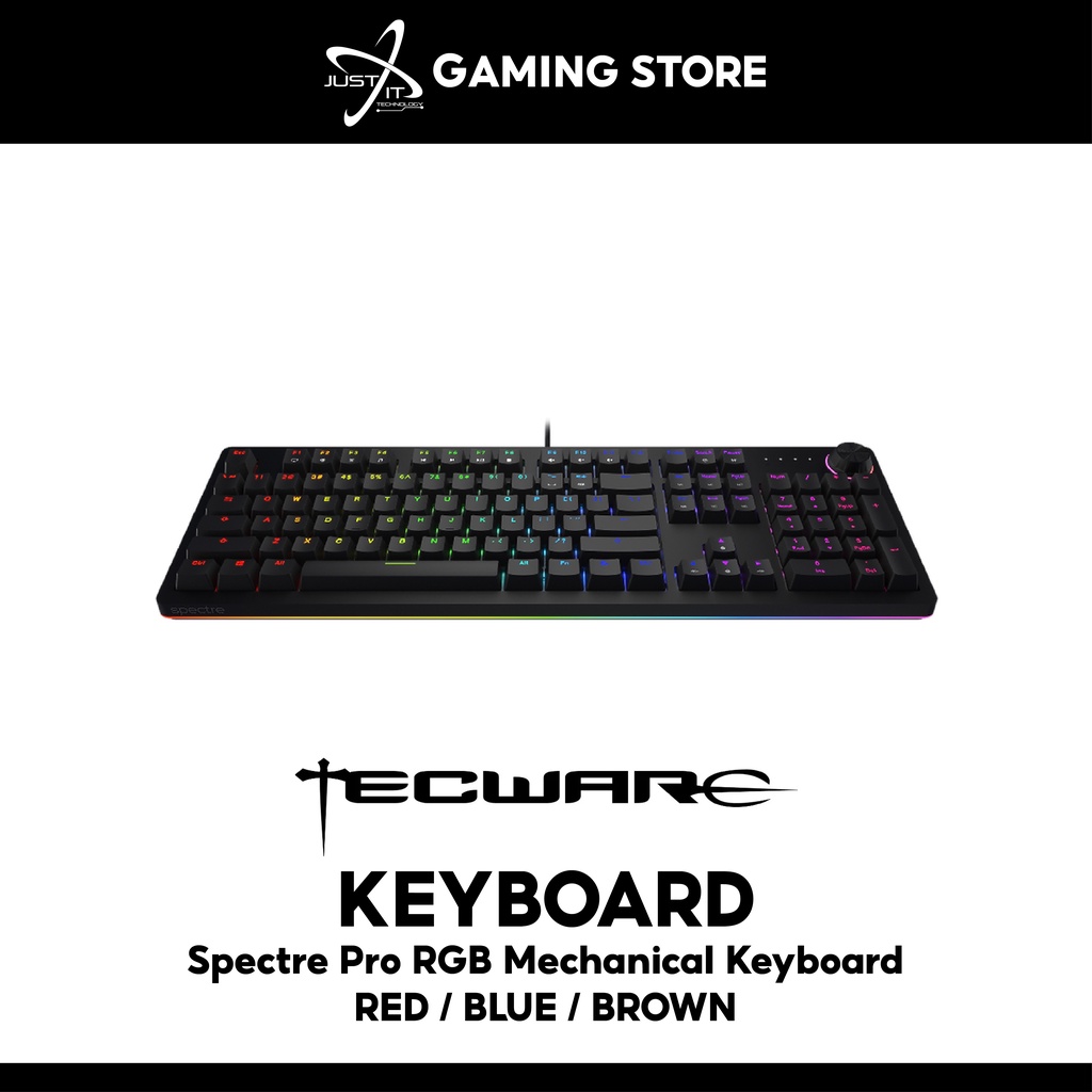 TECWARE SPECTRE PRO RGB BACKLIT MECHANICAL GAMING KEYBOARD | Shopee ...