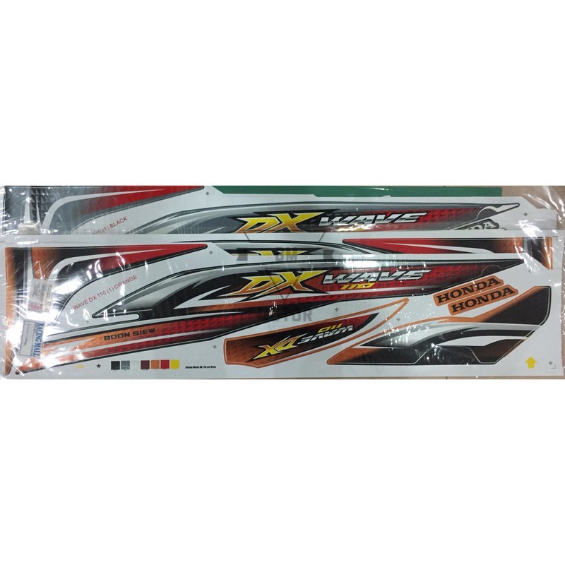 Honda wave110 dx sticker body/body sticker/stripe/decal | Shopee Malaysia