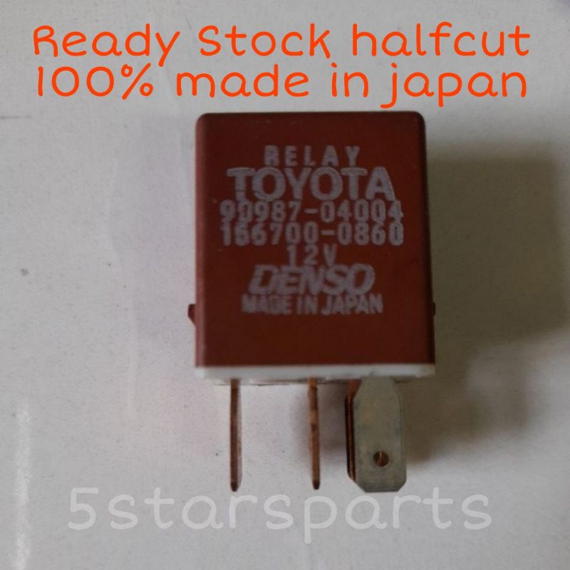 DENSO 5PIN RELAY , AIRCOND RELAY(100% MADE IN JAPAN)HALFCUT | Shopee ...