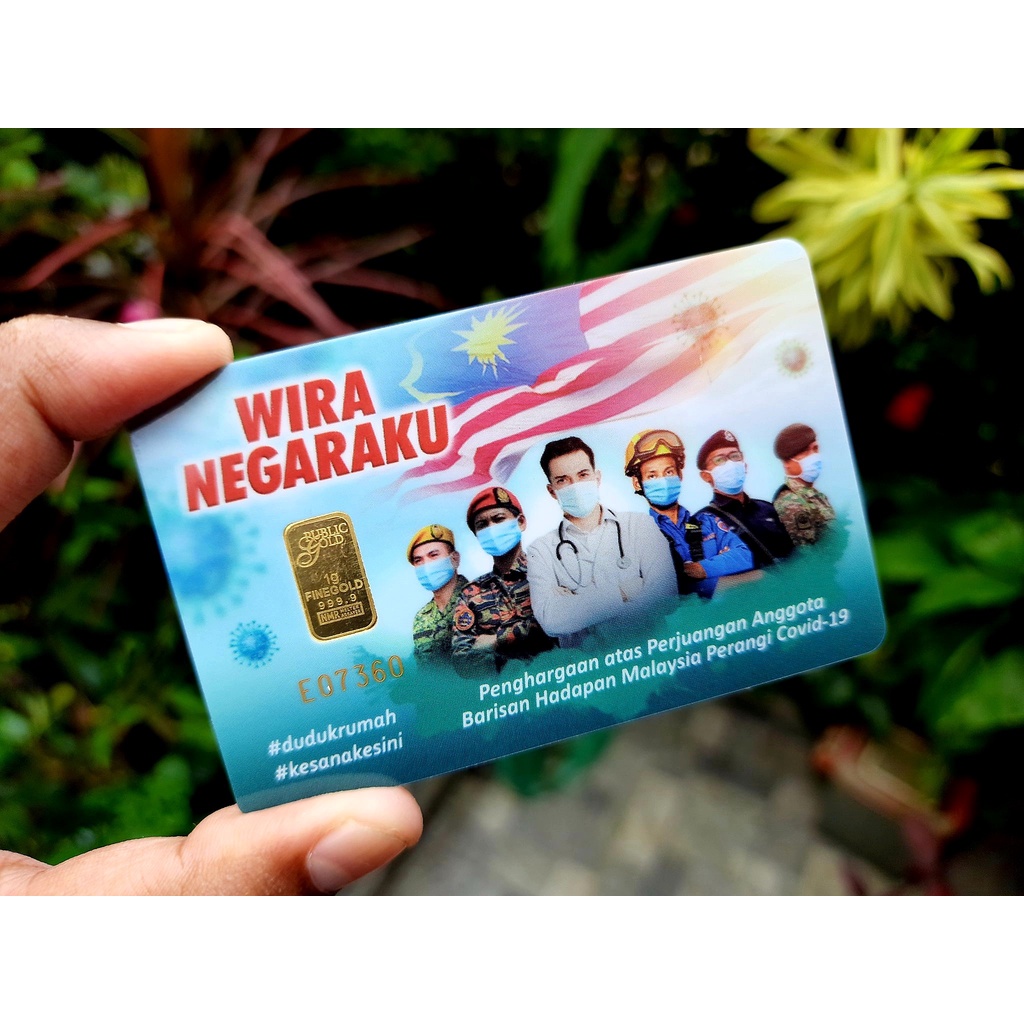 [READY STOCK] Emas Public Gold LBMA Bullion Bar PG 1g (Au 999.9) 24K - Wira Negaraku Version 2 ...