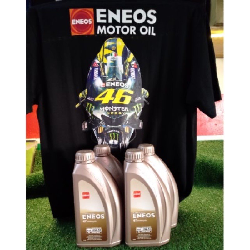 ENEOS 4T FULLY SYNTHETIC SAE 10W-50(free t-shirt limited EDITION)#ENEOS# | Shopee Malaysia