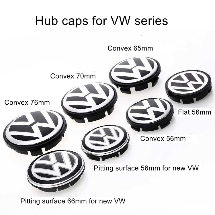 4pcs Wheel Hub center cover Hubcap logo Tyre Hub cap for Volkswagen VW ...