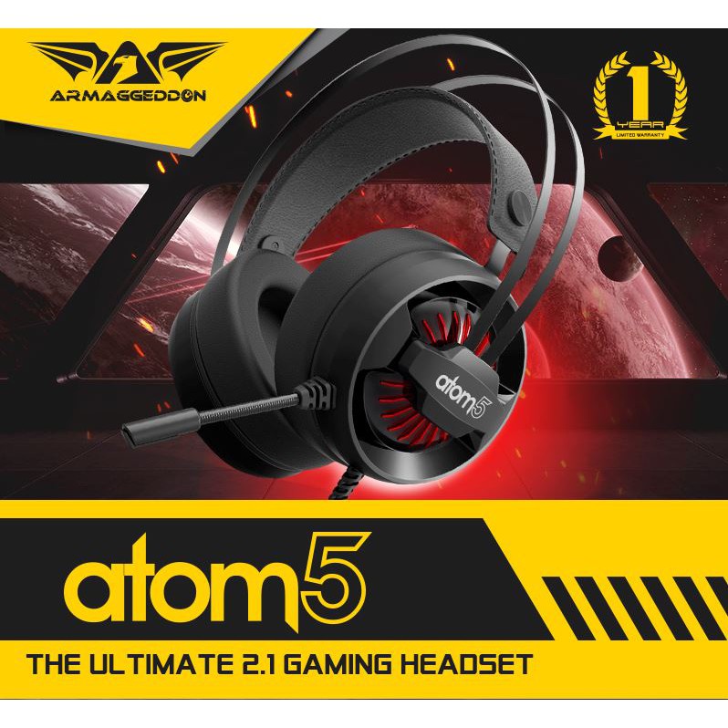 ARMAGGEDDON ATOM 5 - The Ultimate 2.1 Gaming Headset | Shopee Malaysia