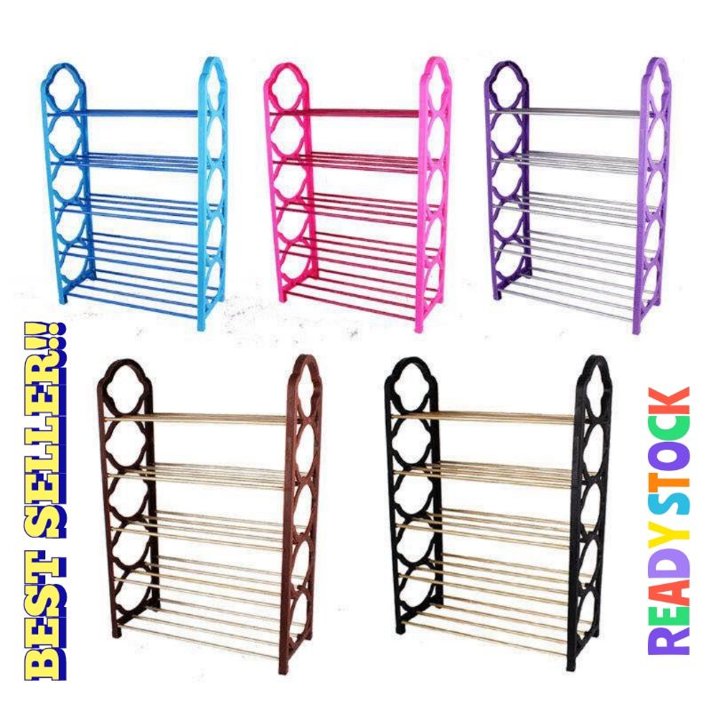 rak tempat letak kasut selipar baju pakaian best Rak Kasut 5 Tingkat ...