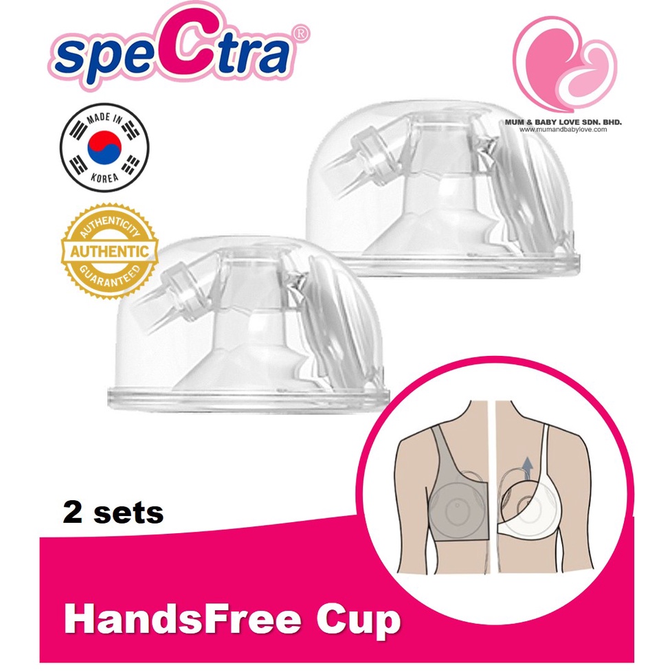 Spectra 2 in 1 Handsfree Breast Milk Collection Cup (24mm / 28mm)- 2 sides | Shopee Malaysia