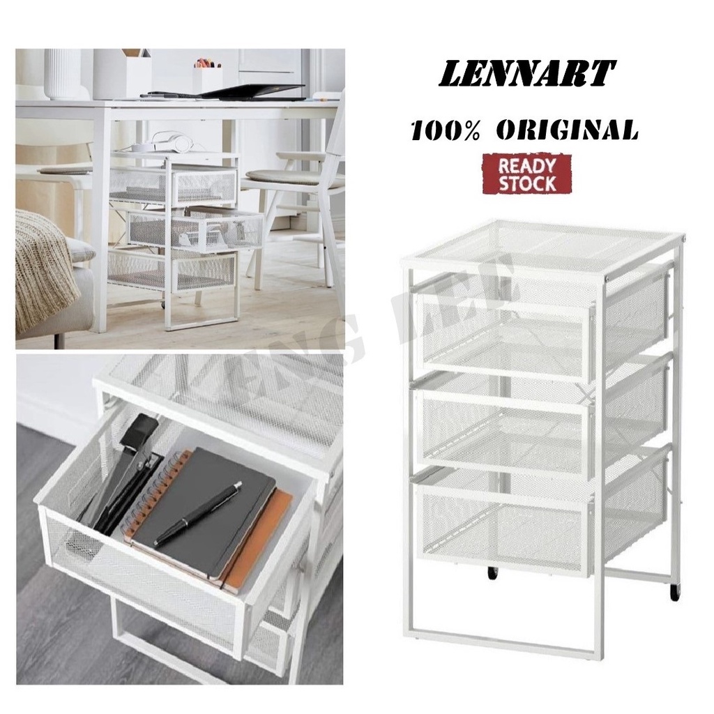 Lennart Drawer Unit 3 Tier Unit 🔥Ready Stock🔥 Laci Office 抽屉 | Shopee ...