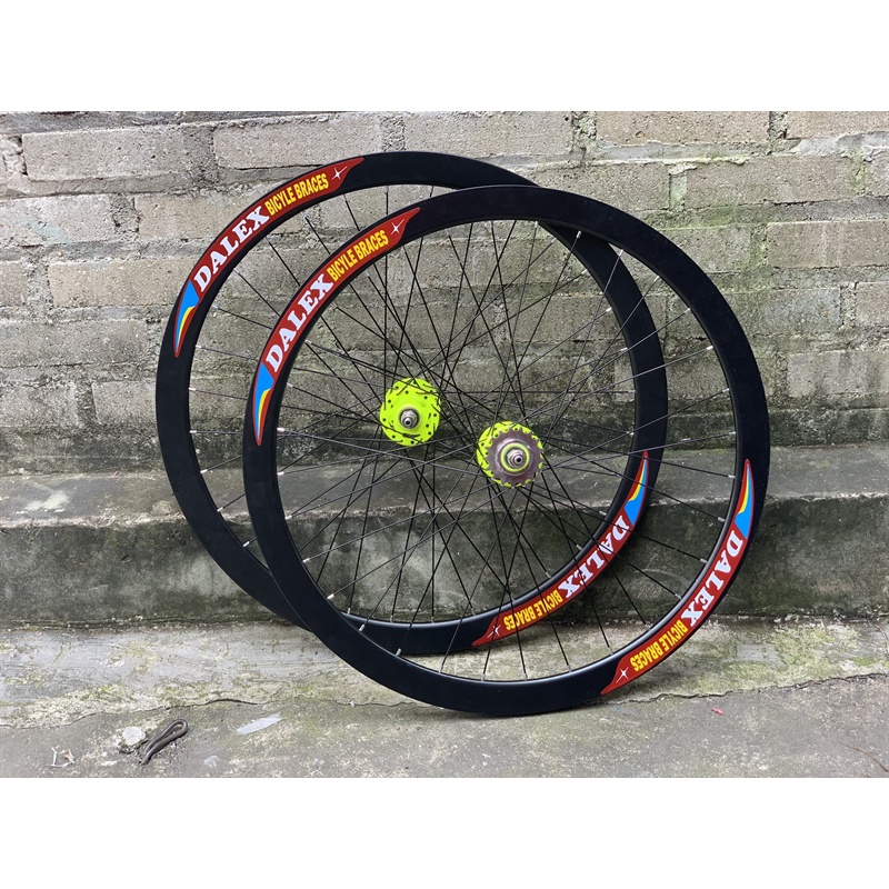 Full Color Fixed Gear hub Novatec Bicycle Rim With Tube Tires - 700c ...