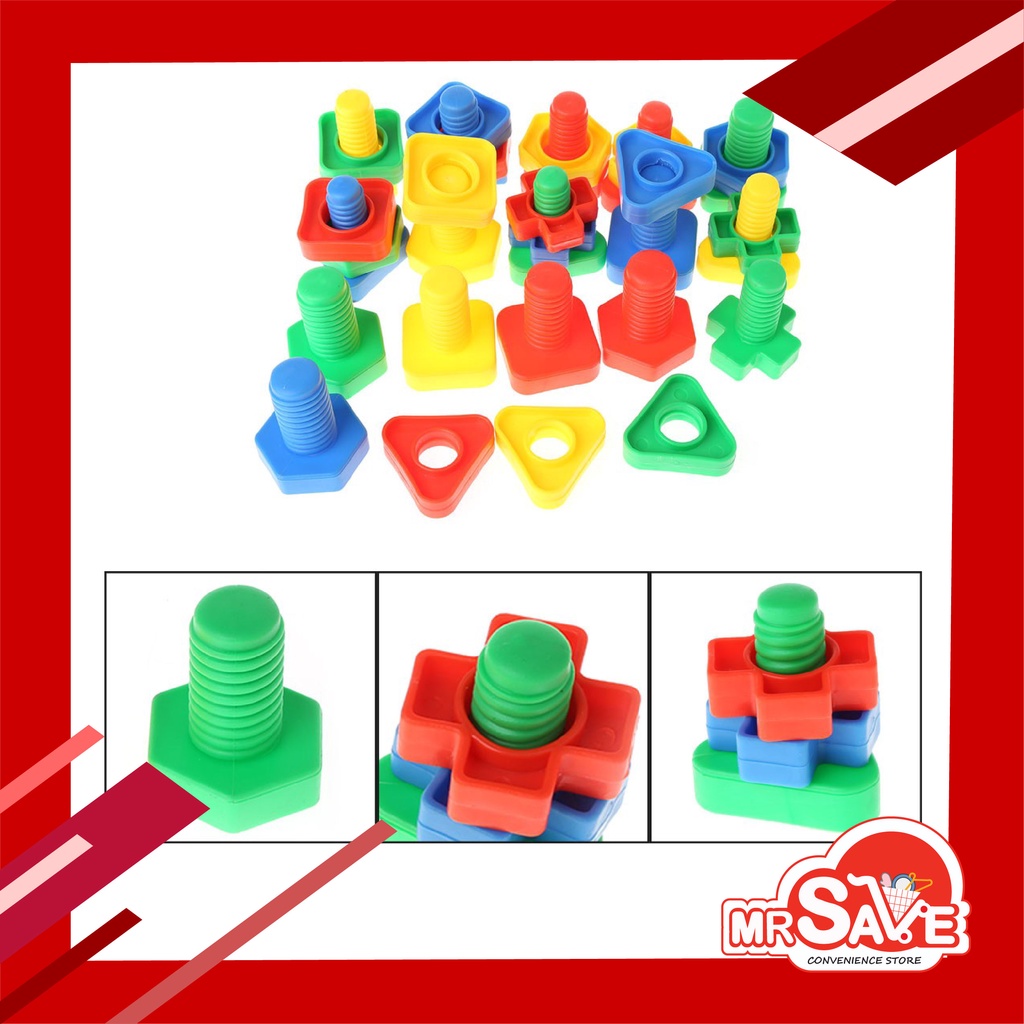 [MRSAVE] Screw Bolt Nut Building Blocks Toys Educational Toys ...