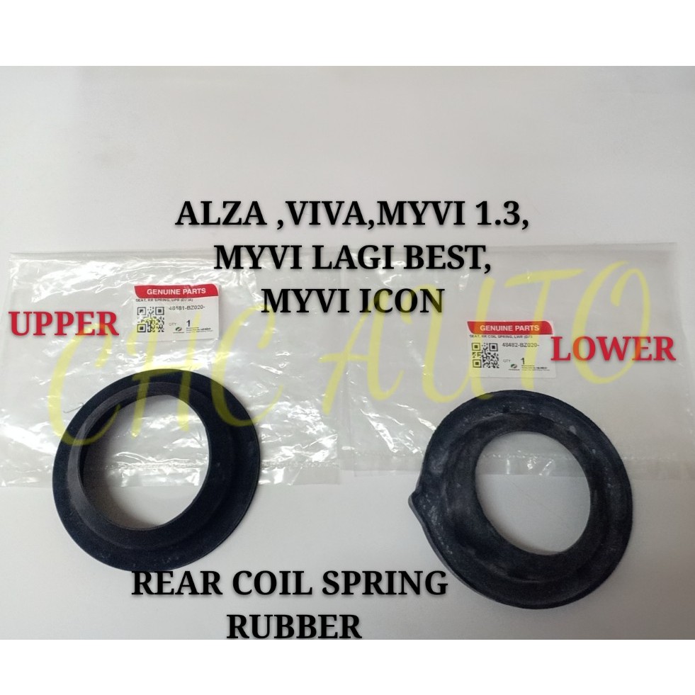 48481-BZ020 ORIGINAL PERODUA REAR COIL SPRING RUBBER UPPER&LOWER ...