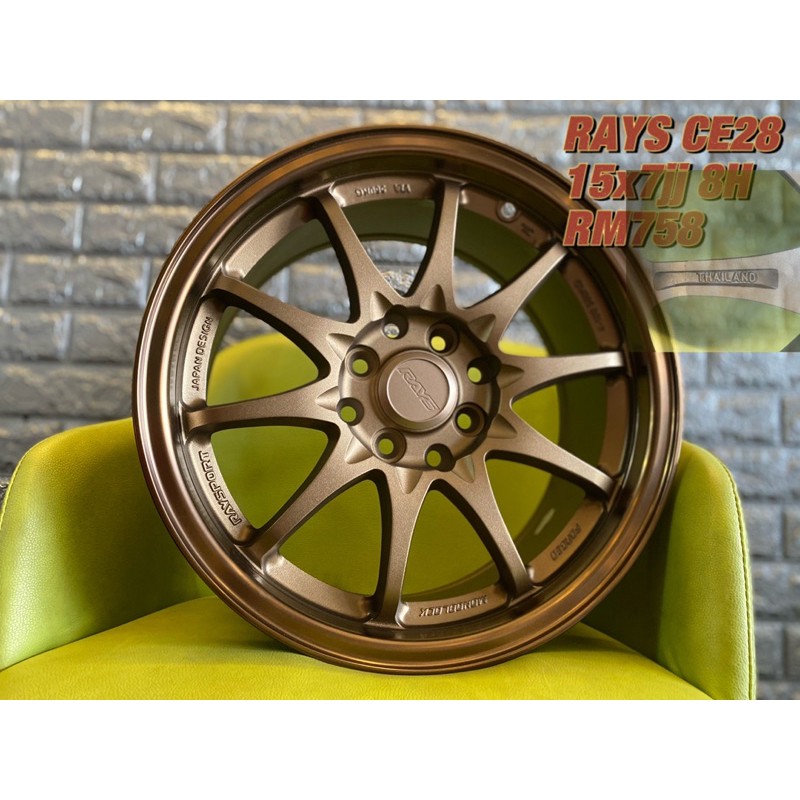 CE28 NEW SPORT RIM Thailand🇹🇭 15x7jj 4x100 4x114.3 1set | Shopee Malaysia