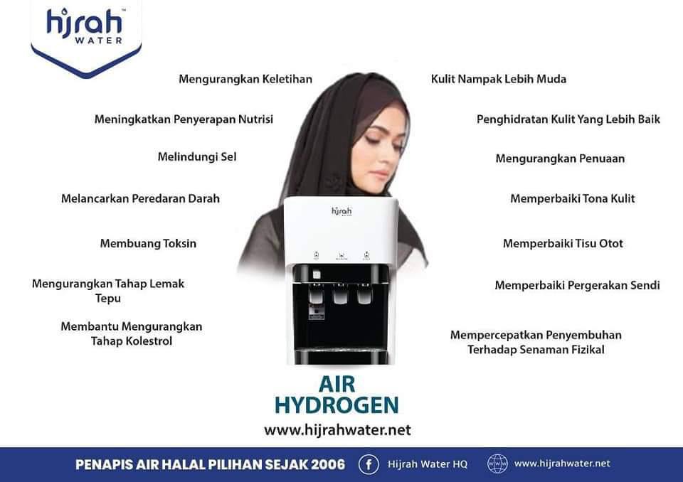 Hijrah Water Syaa Premium Halal Penapis Air Penapis Air Water Dispenser ...