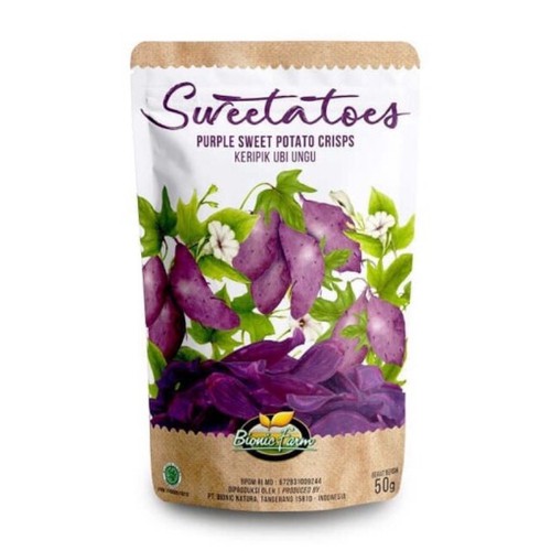Bionic Farm Sweetatoes Purple Sweet Potato Crips / Purple Potato Chips ...