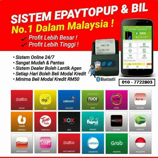 💥 Topup Dan Bayar Bill Dengan Phone Shaja 💰 Agent Topup 📱 Boleh Jana ...