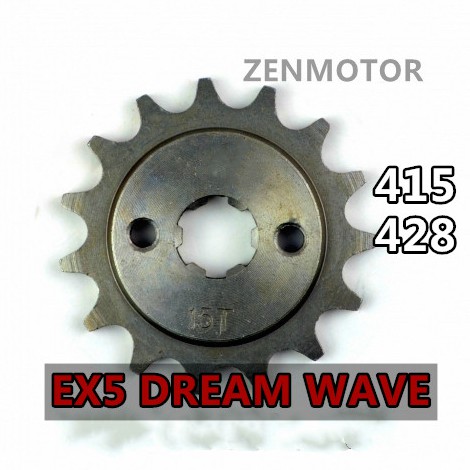 428 415 FRONT SPROCKET EX5 DREAM WAVE SPROCKET DEPAN EX5 DREAM SPROCKET 415 EX5 SPOCKET DEPAN ...