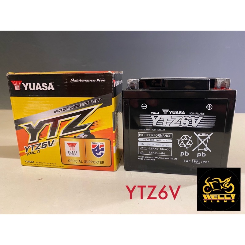 YUASA BATTERY YTZ6 @ YT6B YTZ6V HONDA RS150 / VARIO150 / PCX150 / NVX ...