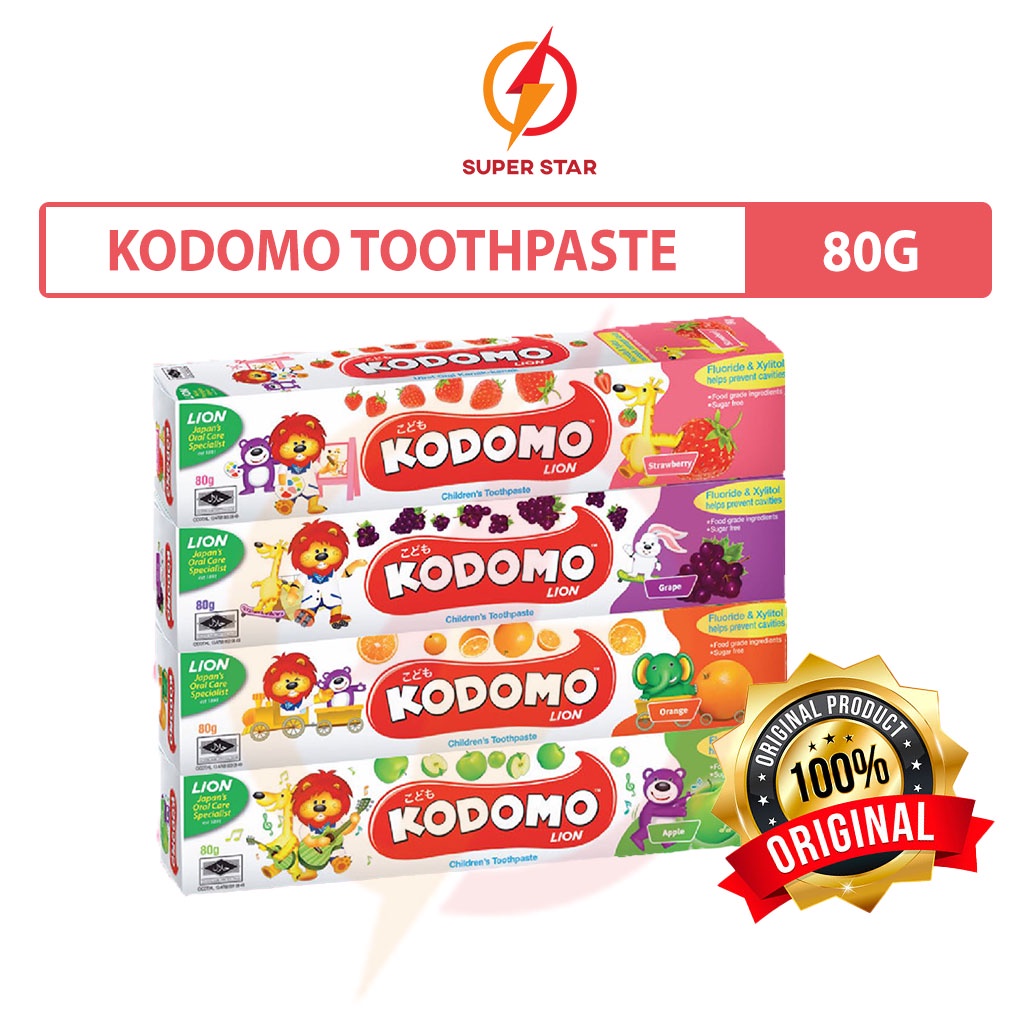 Kodomo Lion Children Toothpaste 80g | Shopee Malaysia