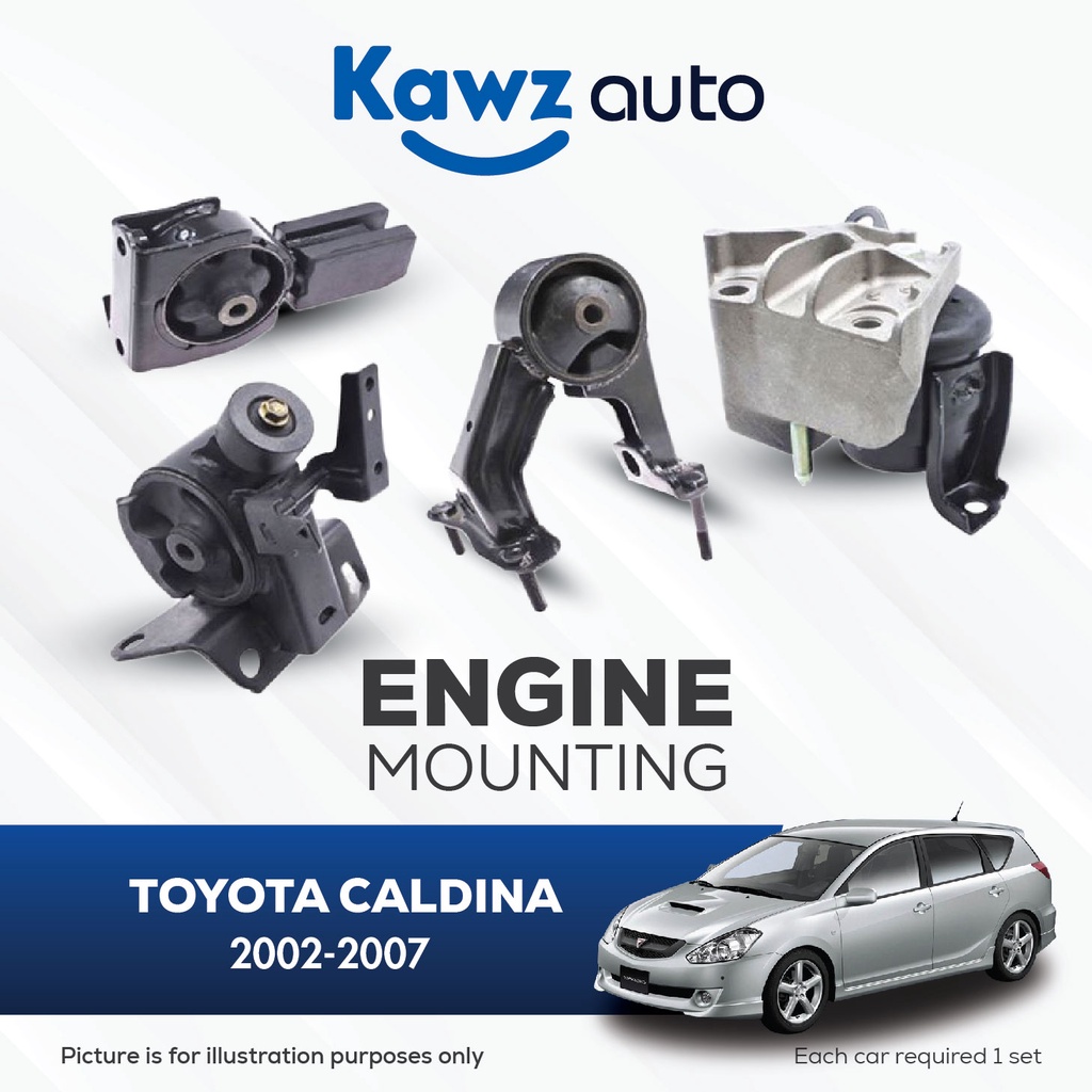 KAWZ TOYOTA CALDINA (2002-2007) ENGINE MOUNTING - [SET] | Shopee Malaysia