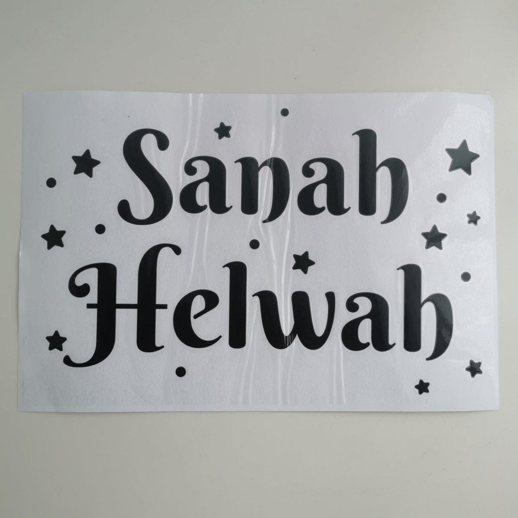 Sticker Bobo Balloon Alphabet A-Z Number 0-9 Happy Birthday Anniversary ...