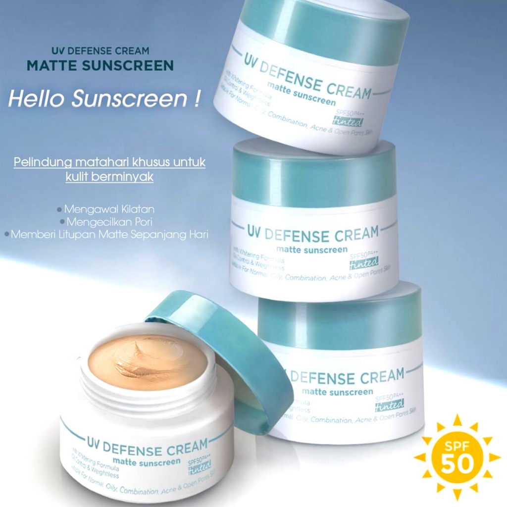 Mattifying Sunscreen with SPF50 PA++ - Cream Based Matte Coverage - UV ...