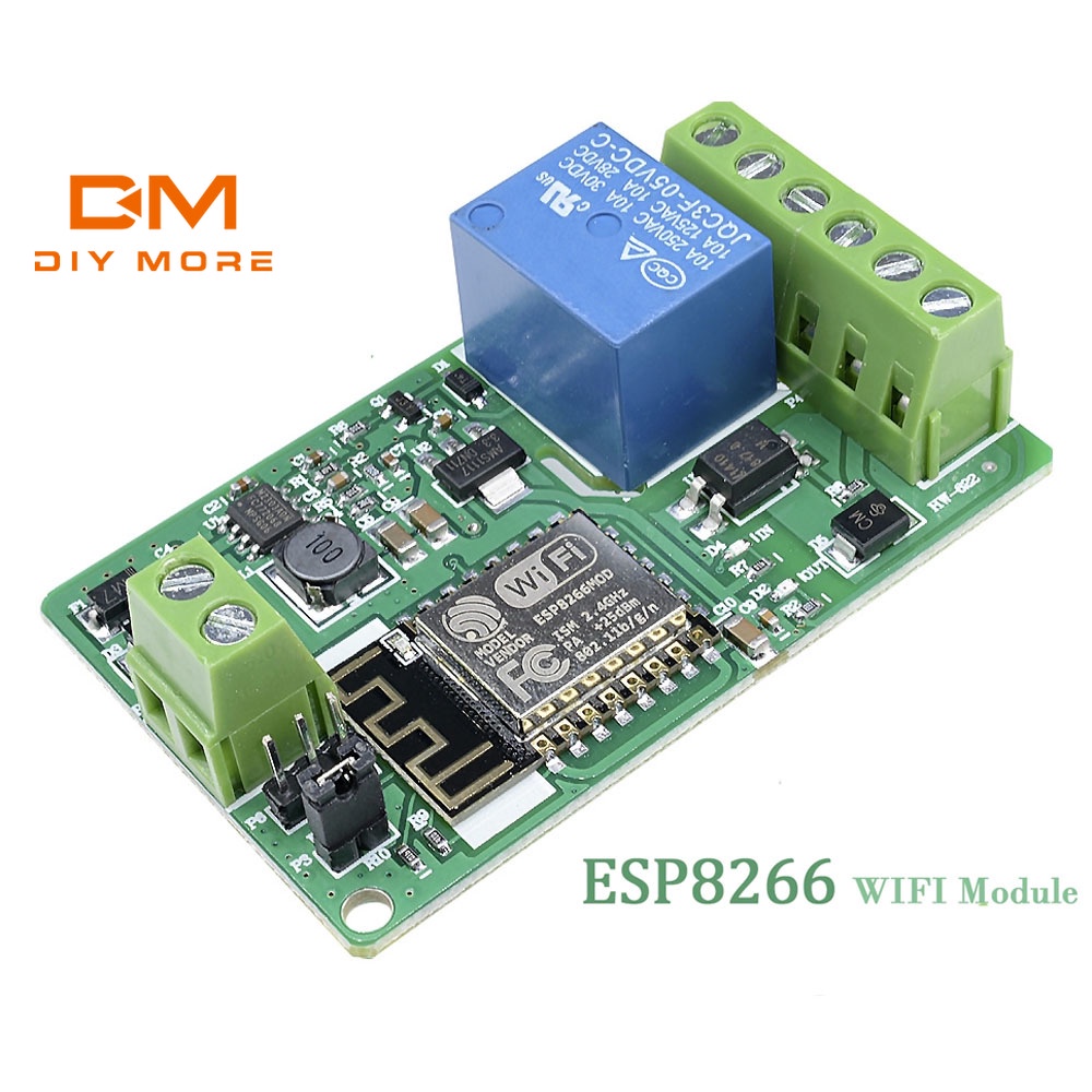 DIYMORE ESP8266 220V 10A DC 7-30V Network Relay ESP-12F WIFI Module | Shopee Malaysia