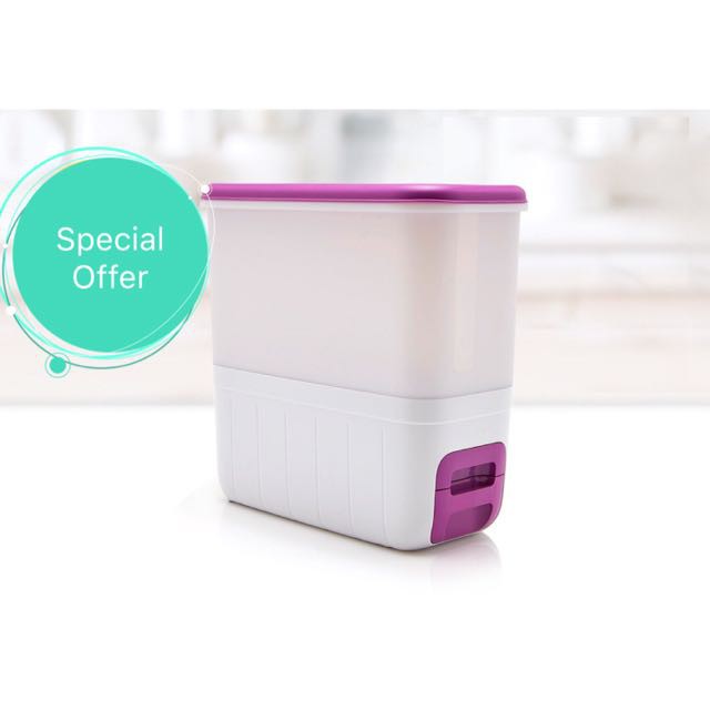 Tupperware Ricesmart Purple Rice Dispenser for 10kg Rice | Shopee Malaysia