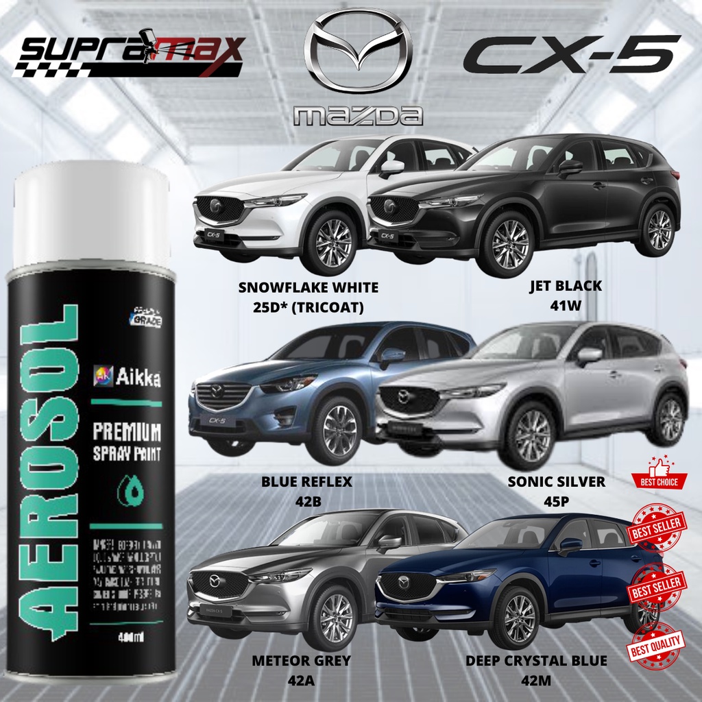 [Mazda CX-5] SUPRAMAX Aerosol Spray 2K Paint/ Car Body Touch Up Paint ...