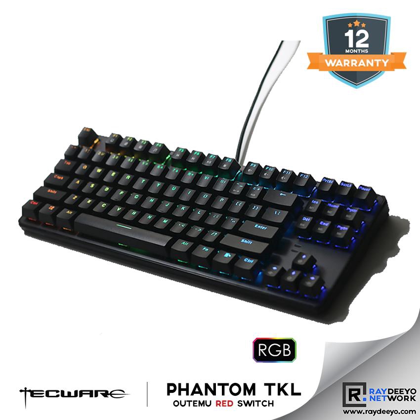 Tecware Phantom TKL RGB 2020 (Red Switch) Mechanical Gaming Keyboard ...