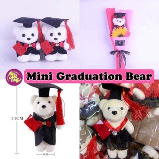 Mini Graduation Bear / patung Graduation / Convocation bear / bouquet bear decoration /mini bear ...