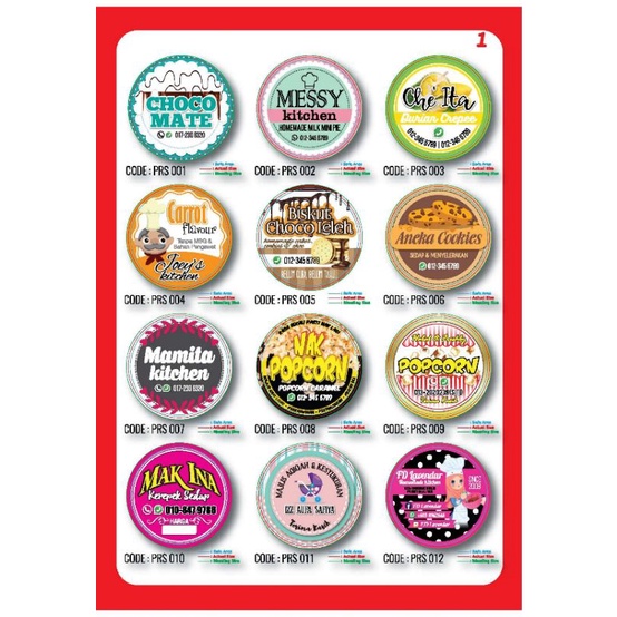 STICKER PRODUK MICROCOAT SIZE 5X5 | Shopee Malaysia